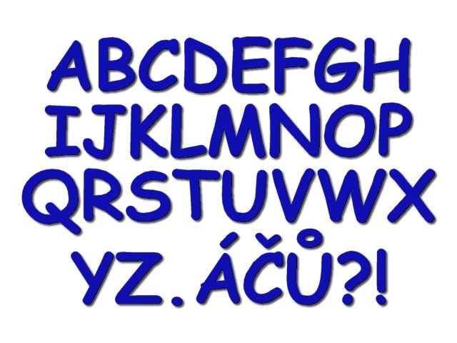 Písmena typ X04 - 7,5 cm