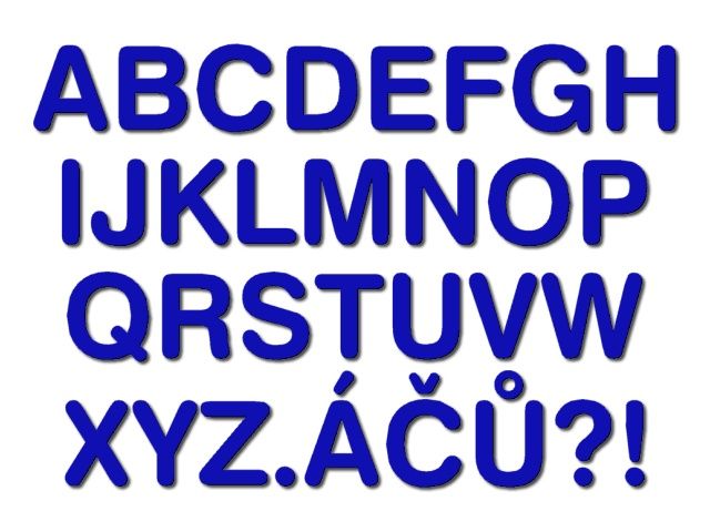 Písmena typ X06 - 7,5 cm