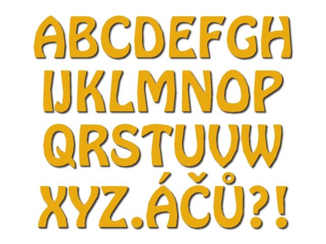 Písmena typ X07 - 2,5 cm